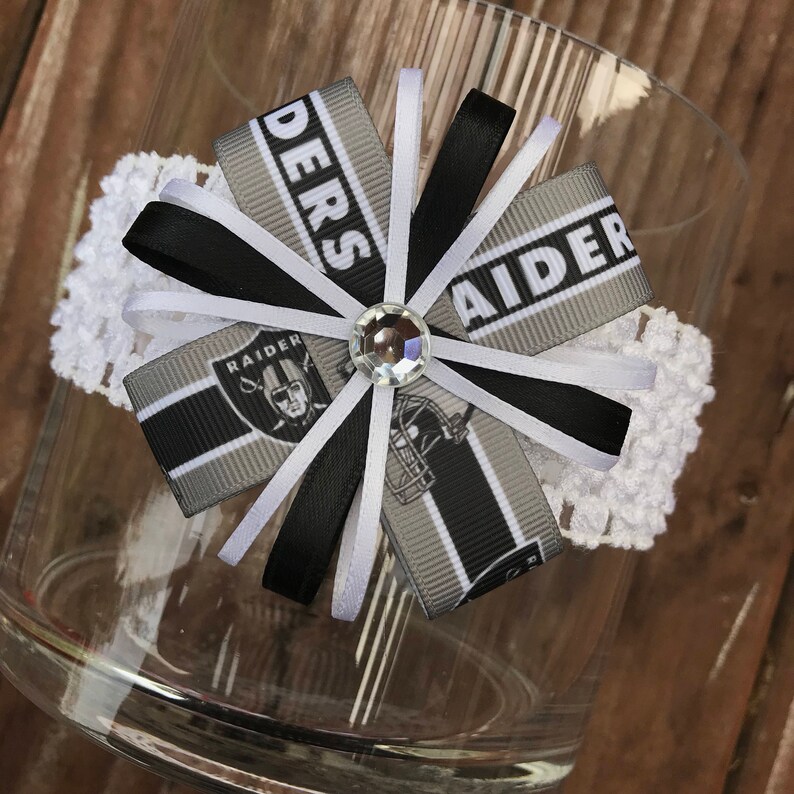 Raiders Headband or Hair Bow Raiders Hair Bow Raiders Ribbon | Etsy