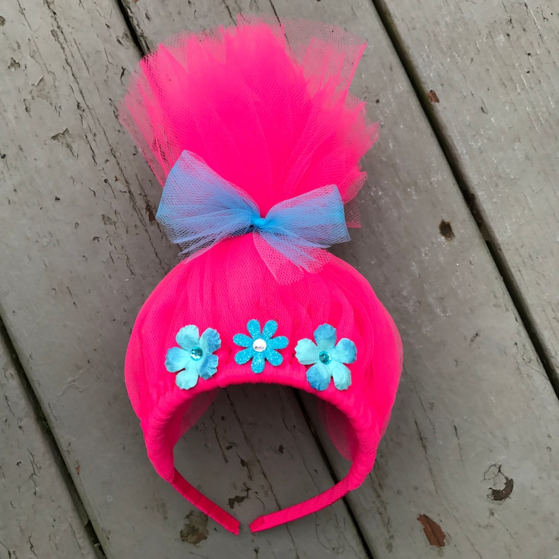 Trolls Headband Poppy Headband Poppy Troll Hair Princess Poppy - Etsy