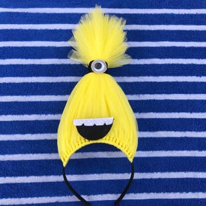 Minion Headband Minions Hair Minion Costume Minion Troll Hair Minions ...