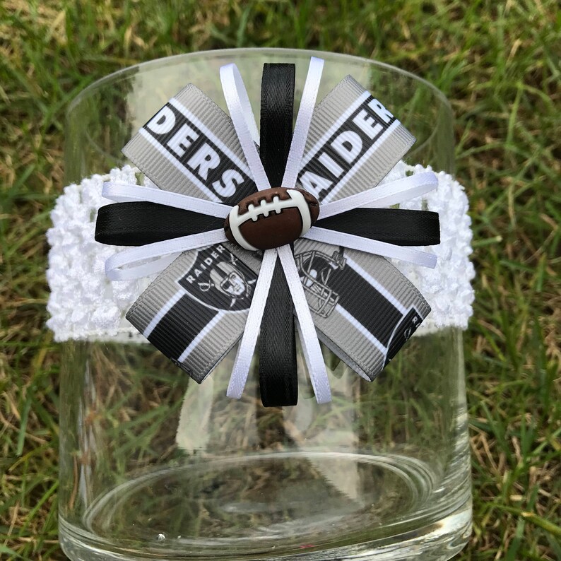 Raiders Headband or Hair Bow Raiders Hair Bow Raiders Ribbon | Etsy