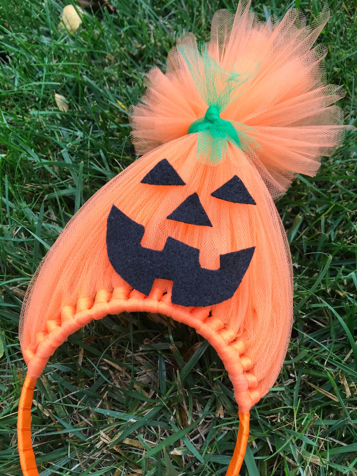Pumpkin Head Headband Pumpkin Headband Wig Pumpkin Costume - Etsy