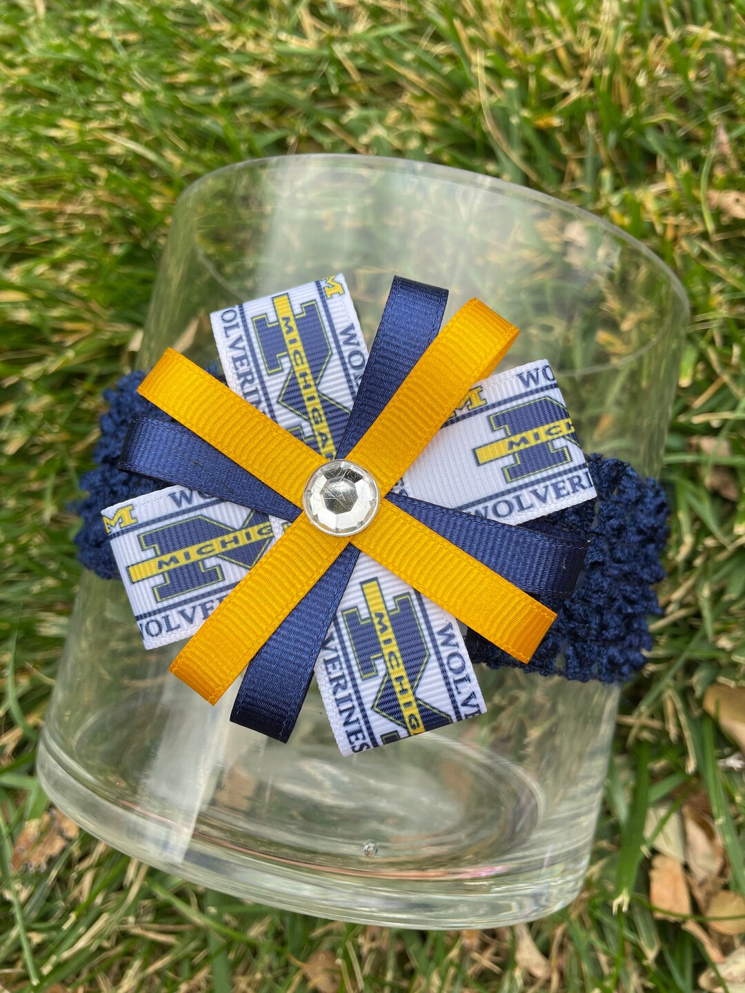 Michigan Wolverines Headband or Hair Bow University of Michigan ...