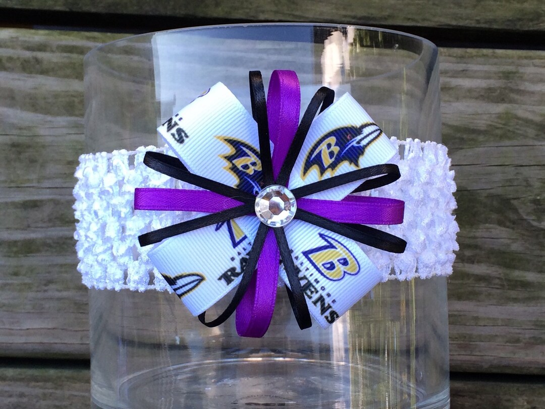 Baltimore Ravens Headband or Hair Bow - Etsy