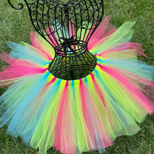 Neon Pink Skirt - Etsy