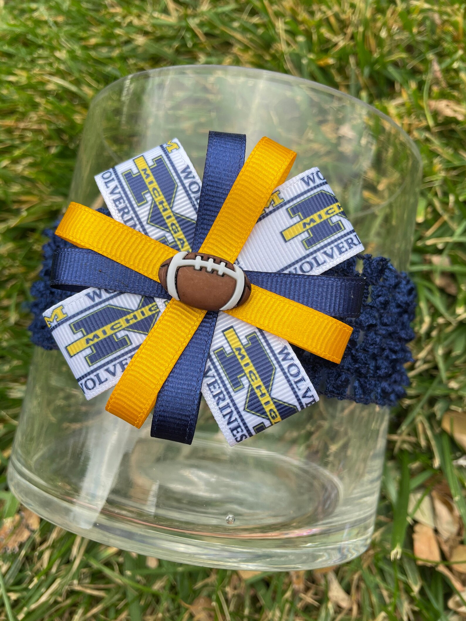 Michigan Wolverines Headband or Hair Bow University of | Etsy
