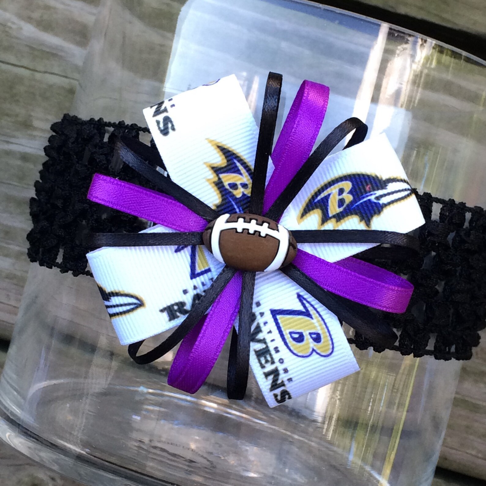 Baltimore Ravens Headband or Hair Bow - Etsy