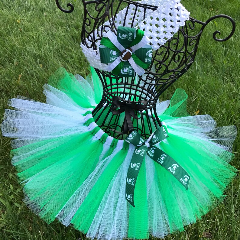 Michigan State Spartans Tutu Football Tutu Spartans Skirt MSU - Etsy