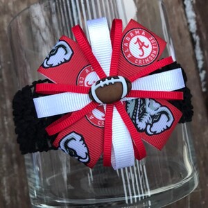 ALABAMA CRIMSON TIDE Hair Bow or Headband Bama Hair Bow Bama - Etsy