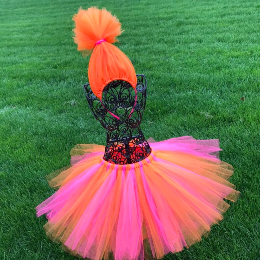 DJ SUKI Trolls Inspired Tutu and Headband Troll Hair Headband Tutu ...