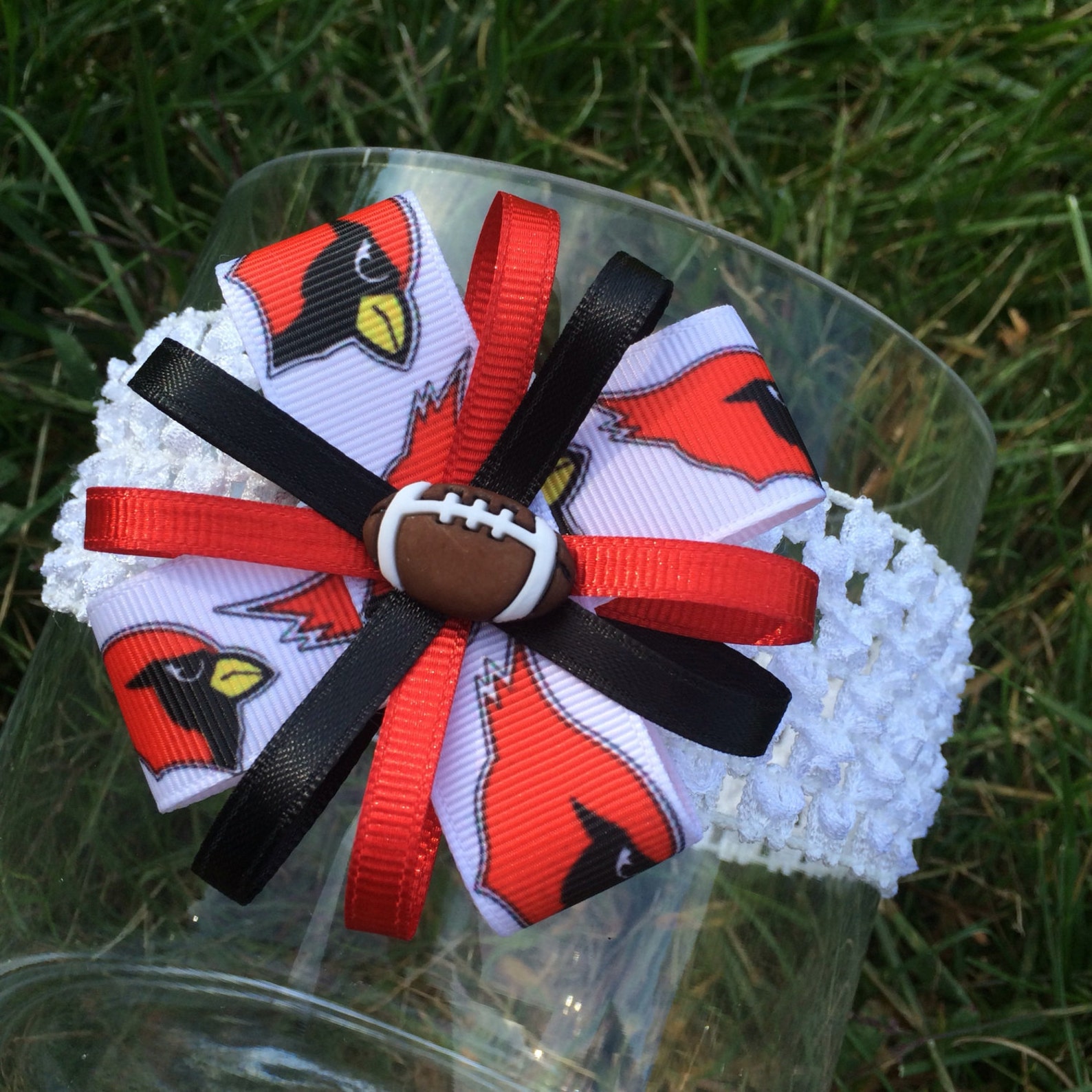 Arizona Cardinals Headband or Hair Bow fits Any Size Head | Etsy