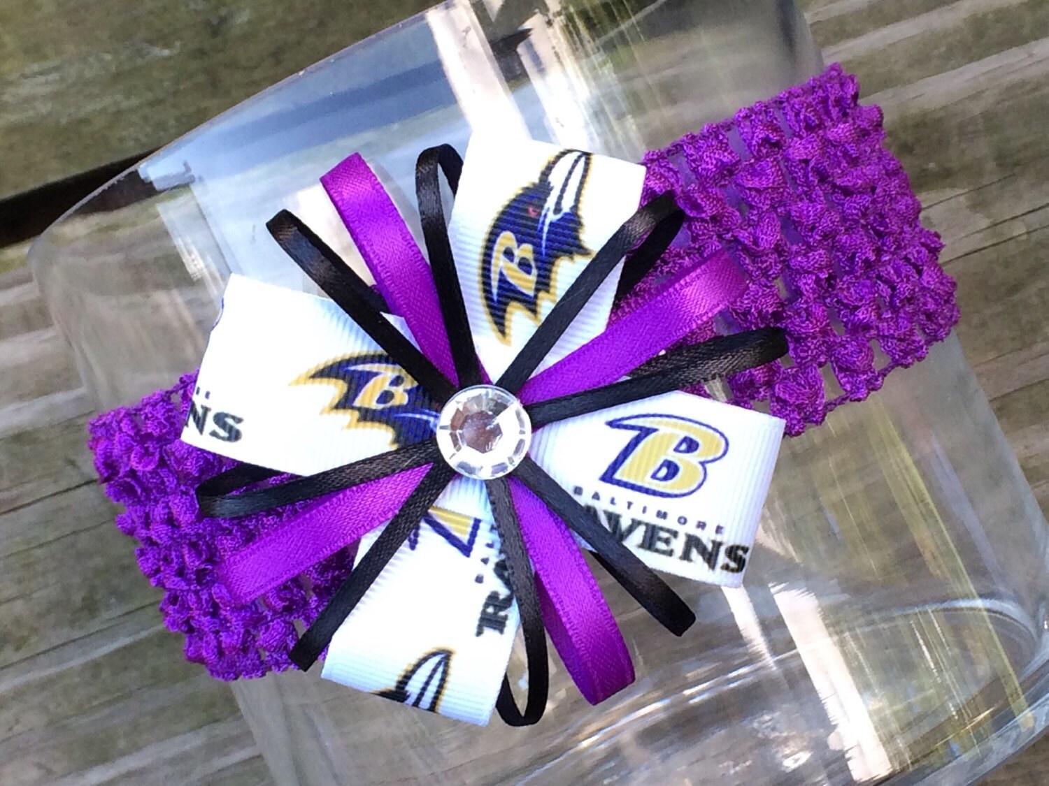 Baltimore Ravens Headband or Hair Bow - Etsy