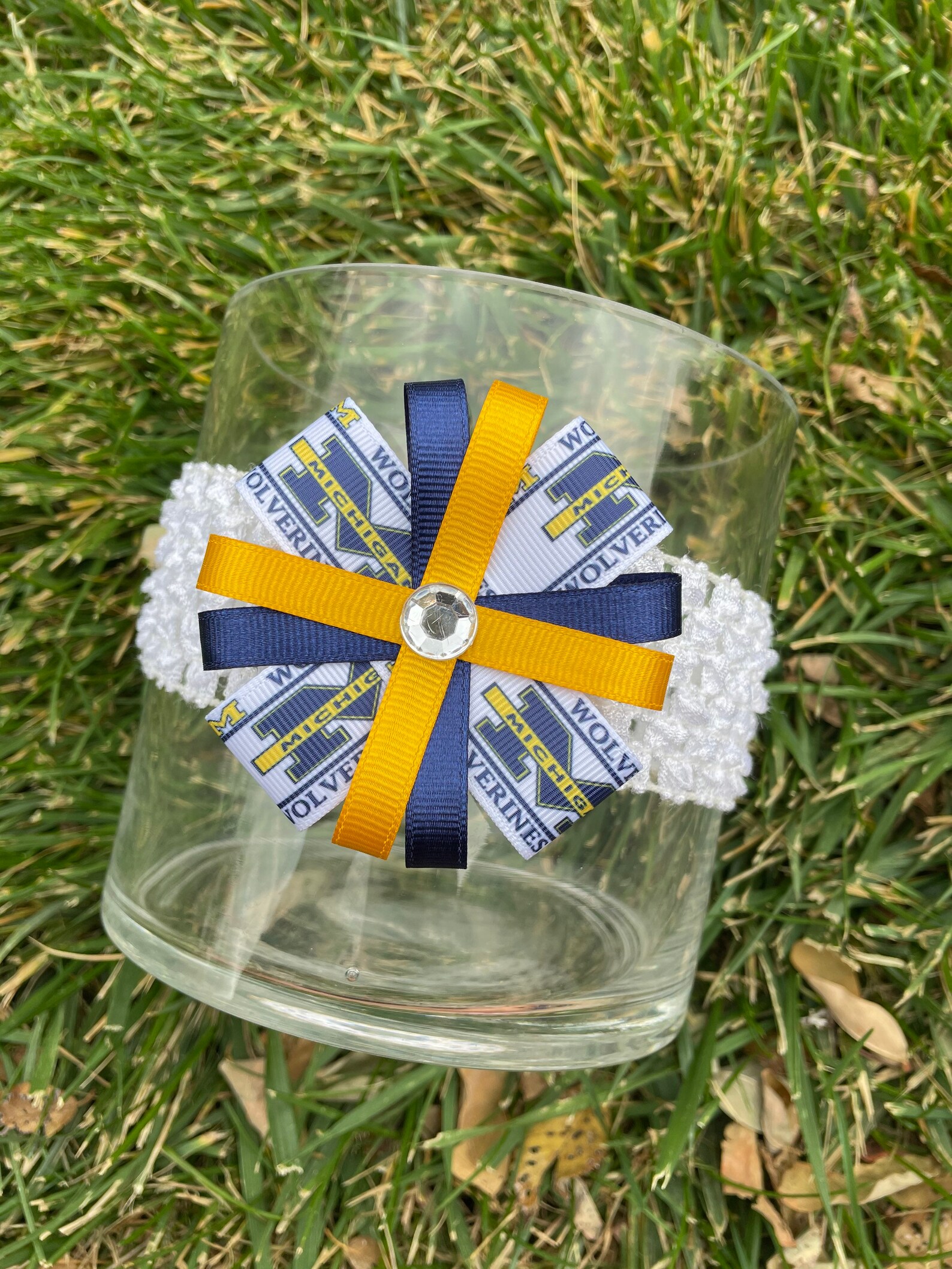 Michigan Wolverines Headband or Hair Bow University of | Etsy