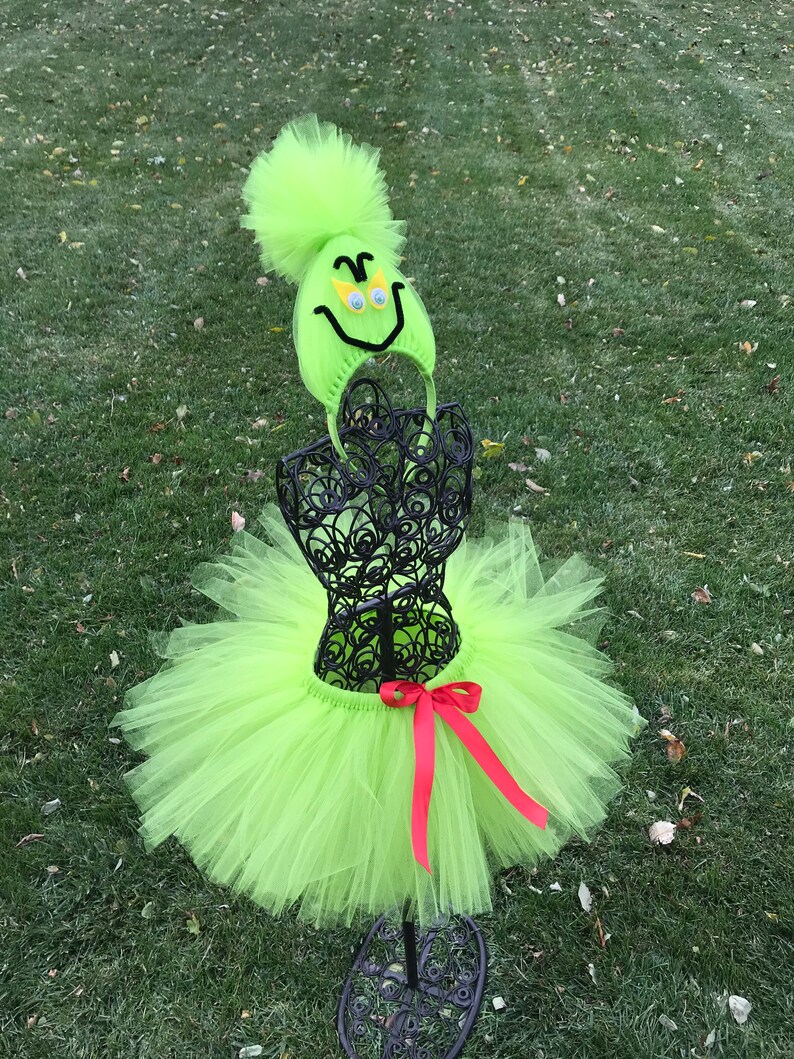 Grinch Inspired Tutu and Headband Grinch Hair Headband Tutu - Etsy