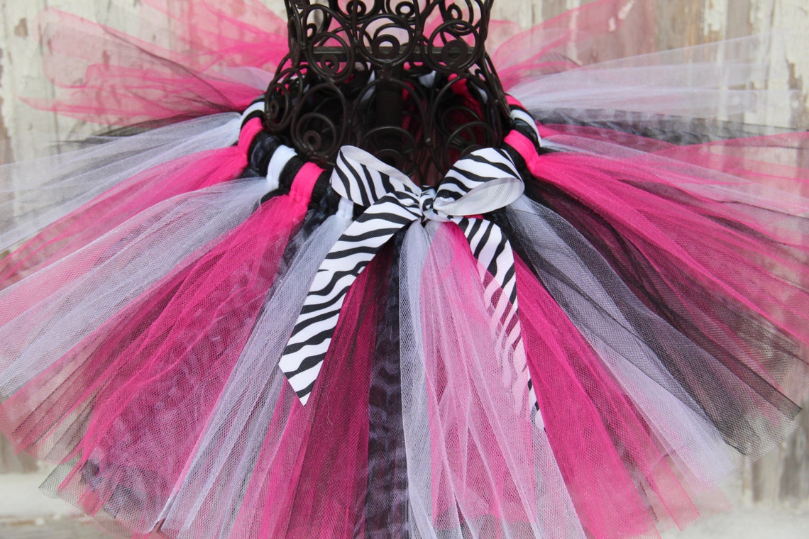 Pink Zebra Tutu Zebra Print Tutu - Etsy
