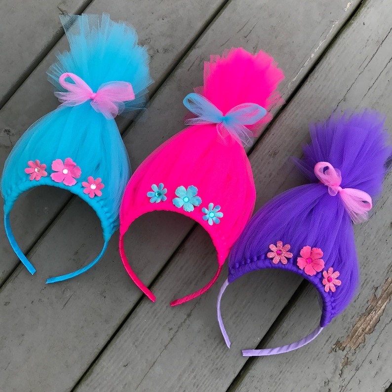 Trolls Headband Poppy Headband Poppy Troll Hair Princess Poppy - Etsy ...