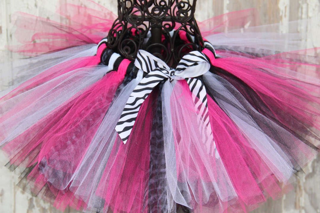 Pink Zebra Tutu Zebra Print Tutu - Etsy