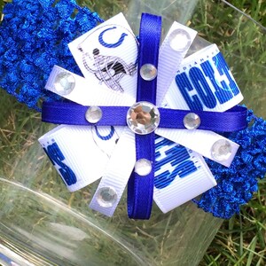 Indianapolis Colts Bling Headband or Hair Bow - Etsy