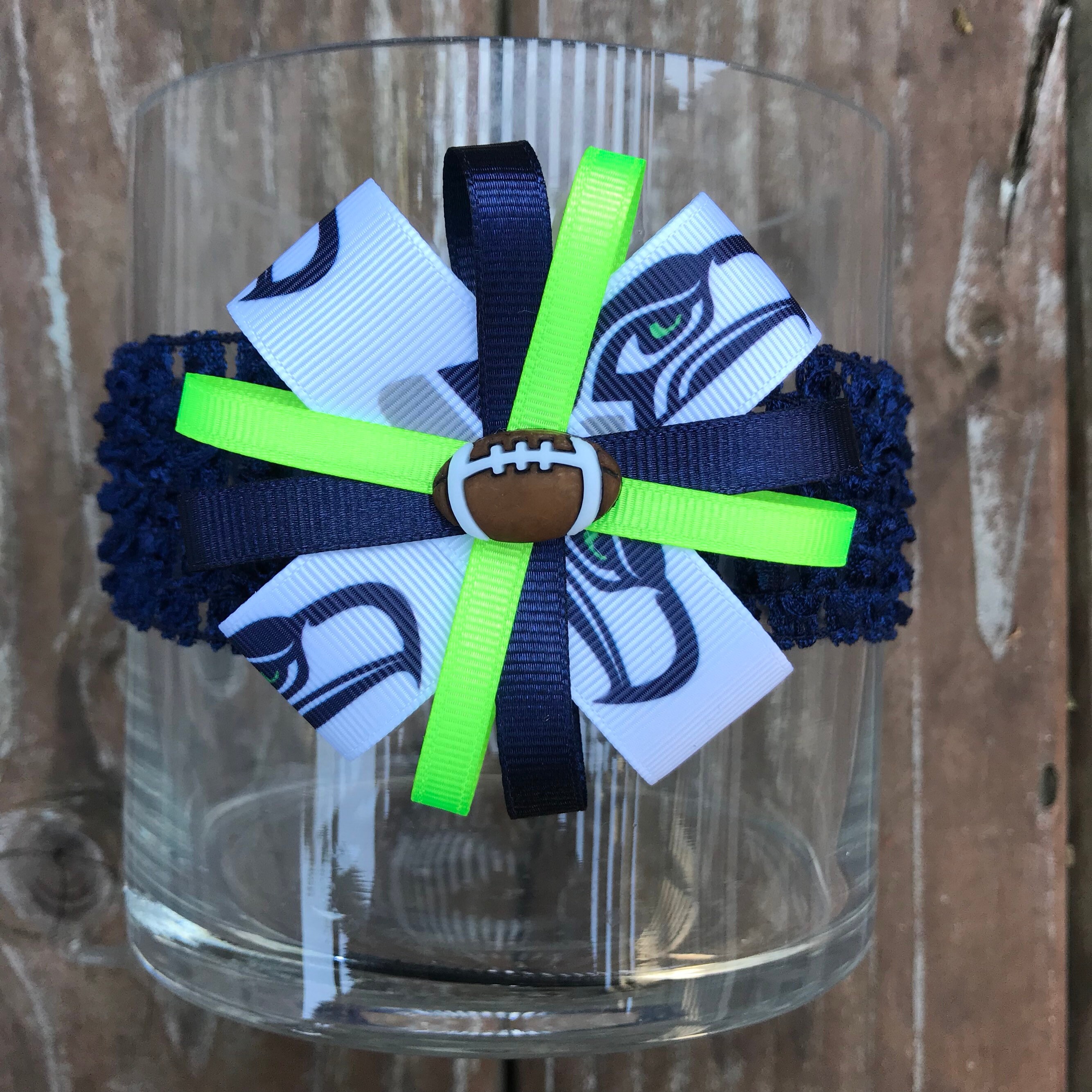 Seattle Seahawks Headband or Hair Bow Seahawks hair bow | Etsy