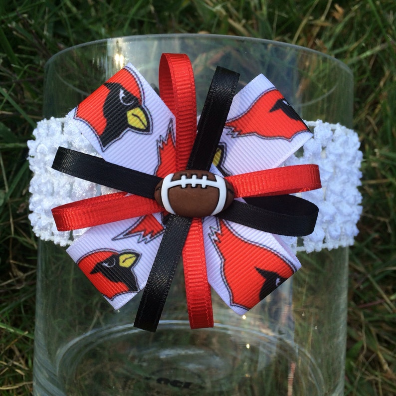 Arizona Cardinals Headband or Hair Bow fits Any Size Head | Etsy