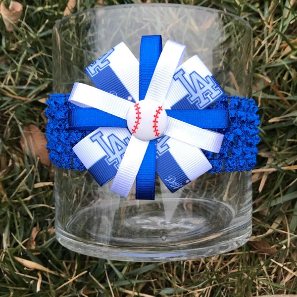 La Dodgers Hair Bow - Etsy