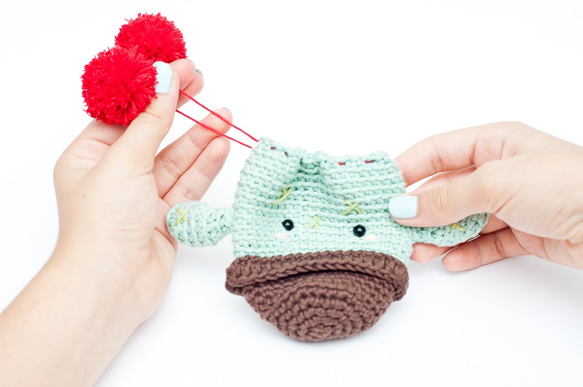 Patrón Amigurumi Monedero Cactus Patrón En ESPAÑOL De | Etsy