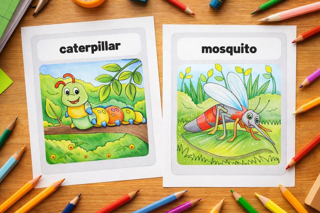Insect Coloring Book for Kids | Printable Bug Pages - Etsy