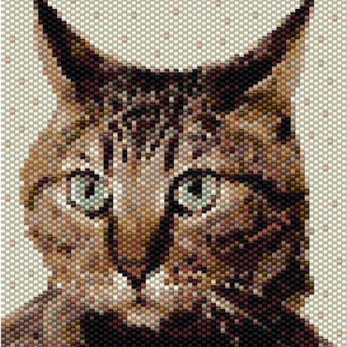 Fluffy Toes Cat Tapestry Peyote Bead Pattern Cat Wall Art - Etsy