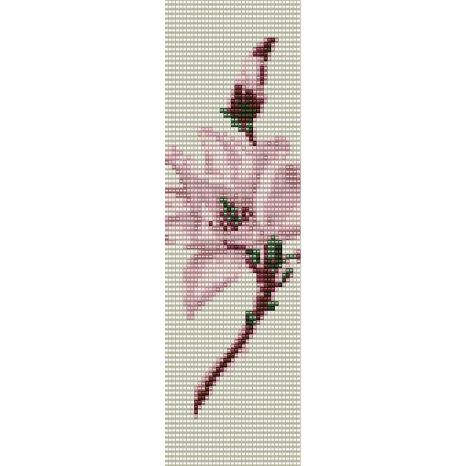 Flower 1 Loom Bead Pattern Bracelet Cuff Bookmark Seed - Etsy