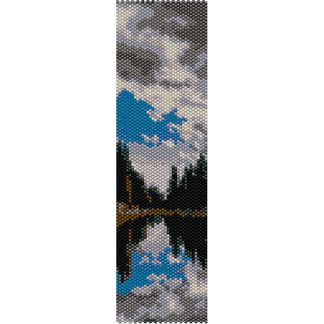 Lake 2 Peyote Bead Pattern, Bracelet Cuff Pattern, Bookmark Pattern ...