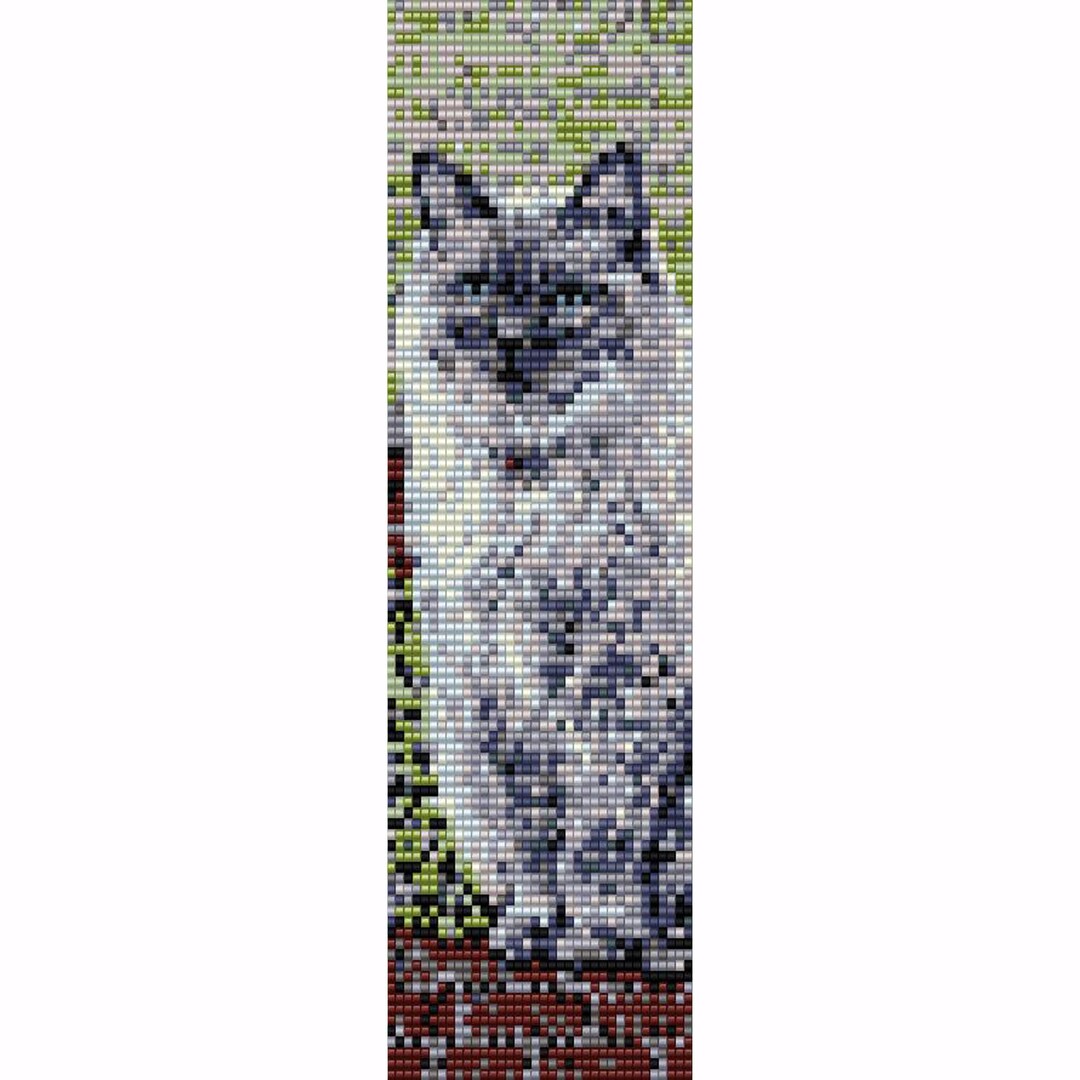 Ragdoll Cat Loom Bead Pattern, Bracelet or Bookmark Pattern, Seed ...