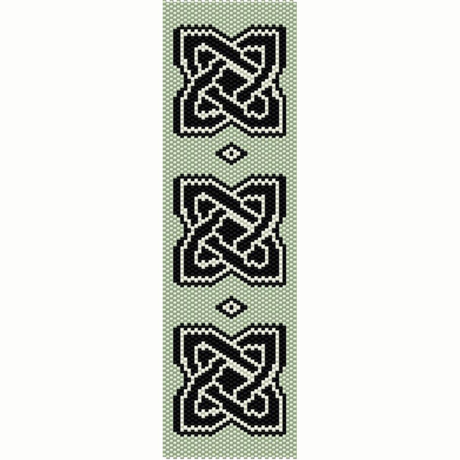 Celtic Knots Peyote Bead Pattern, Bracelet Cuff, Seed Beading Pattern ...
