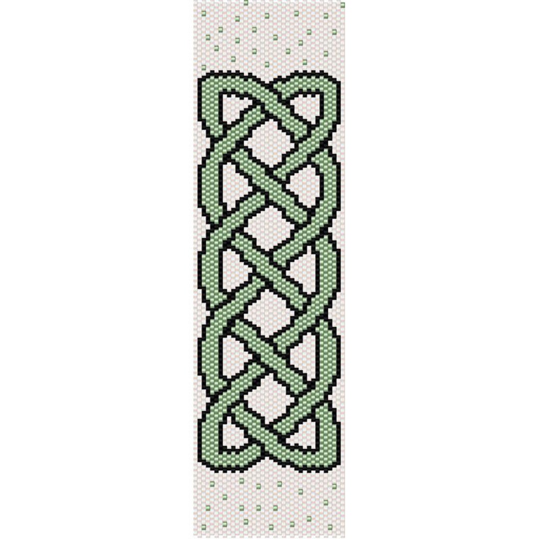Celtic Knots 4 Peyote Bead Pattern, Bracelet Cuff, Seed Beading Pattern ...