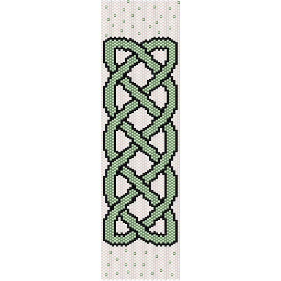 Celtic Knots 4 Peyote Bead Pattern, Bracelet Cuff, Seed Beading Pattern ...
