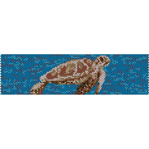 Sea Turtle Peyote Bead Pattern Bracelet Cuff Bookmark Seed - Etsy