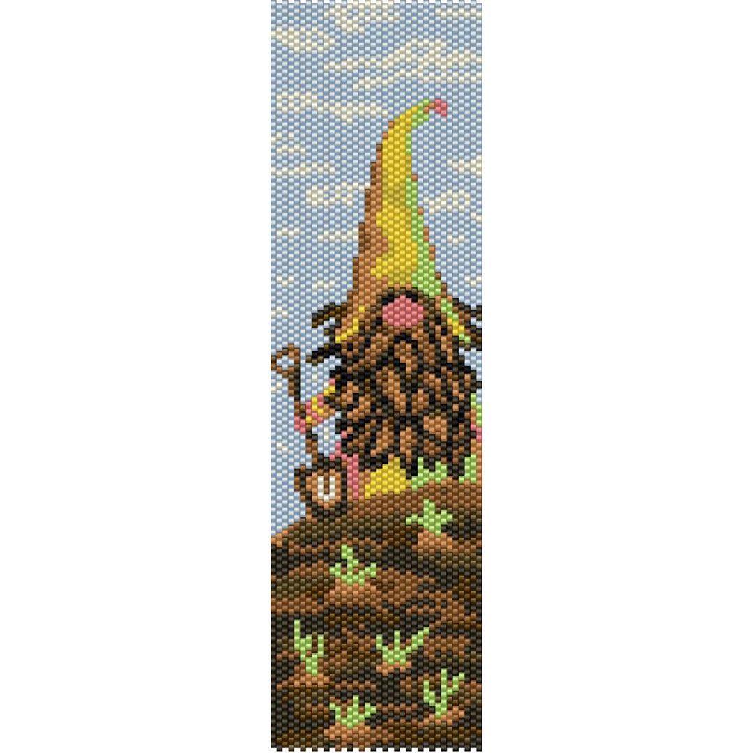 Garden Gnome Peyote Bead Pattern, Spring Gnome Bracelet, Bookmark Seed ...