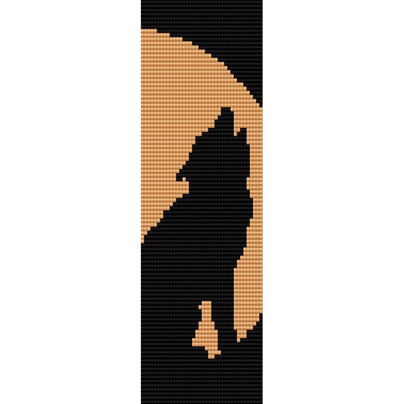 Moon Wolf Loom Bead Pattern Bracelet Cuff Bookmark Seed | Etsy