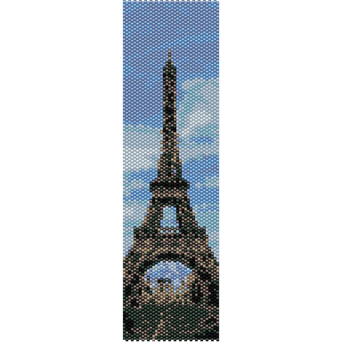 Eiffel Tower Paris Peyote Bead Pattern Bracelet Cuff | Etsy