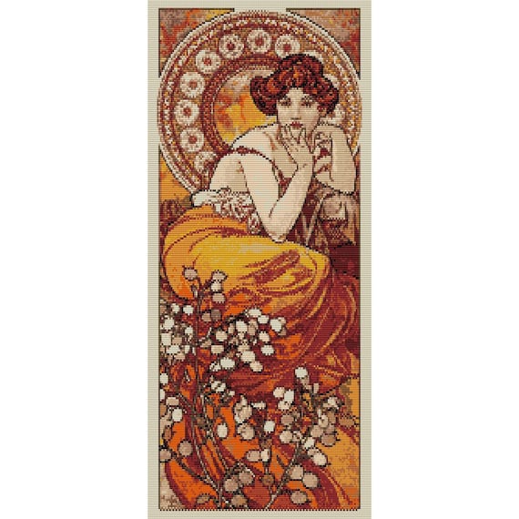 Topaz Mucha Tapestry Loom Bead Pattern Wall Art Pattern Seed | Etsy