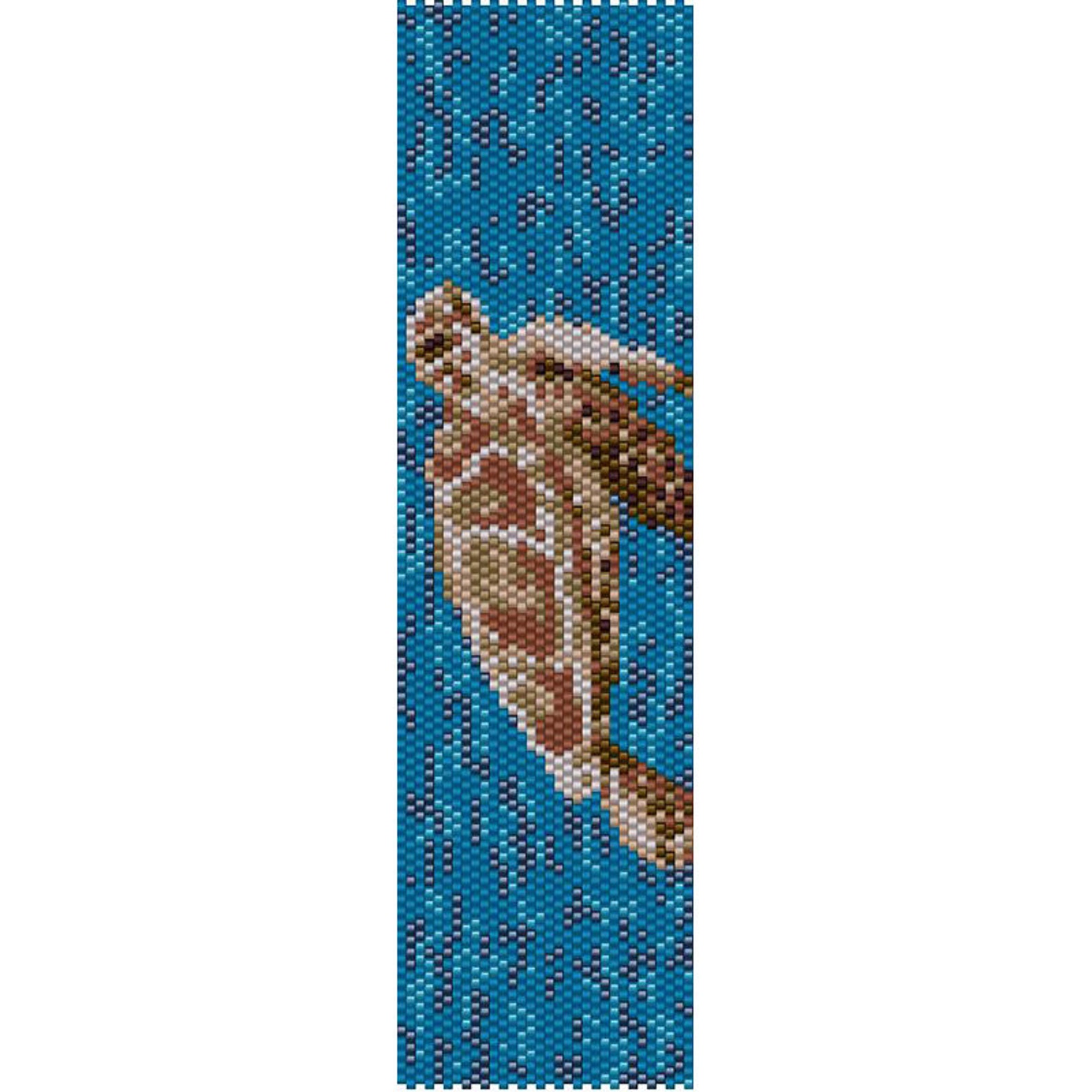 Sea Turtle Peyote Bead Pattern Bracelet Cuff Bookmark Seed - Etsy