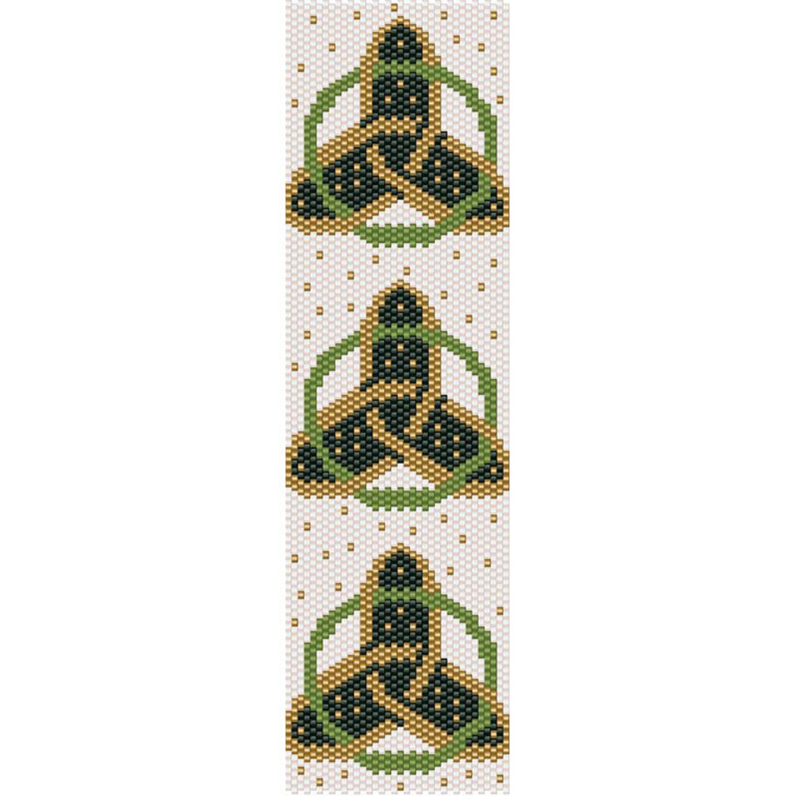 Celtic Knots 6 Peyote Bead Pattern Bracelet Cuff Seed - Etsy