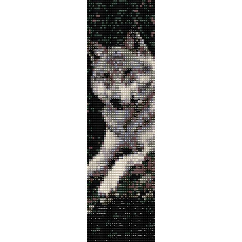 Wolf Loom Bead Pattern Bracelet Cuff Bookmark Seed Beading - Etsy UK