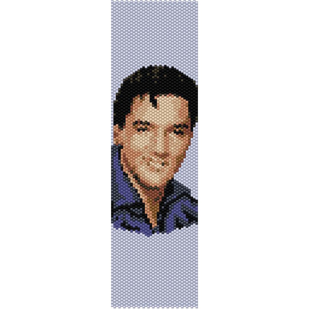 Elvis Peyote Bead Pattern, Bracelet Cuff Pattern, Bookmark, Seed ...