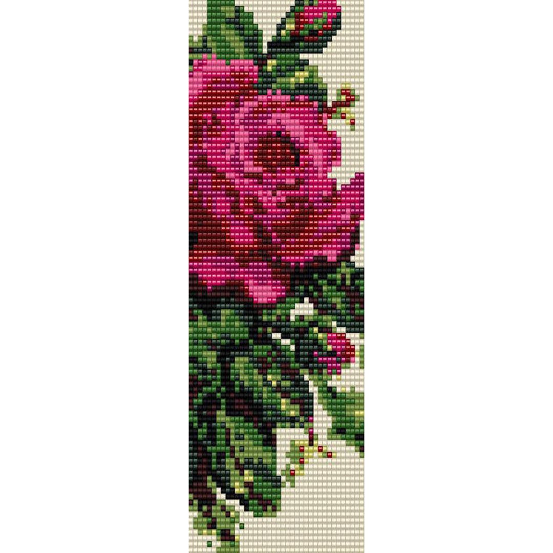 Victorian Rose Loom Bead Pattern, Bracelet Pattern, Bookmark Pattern ...