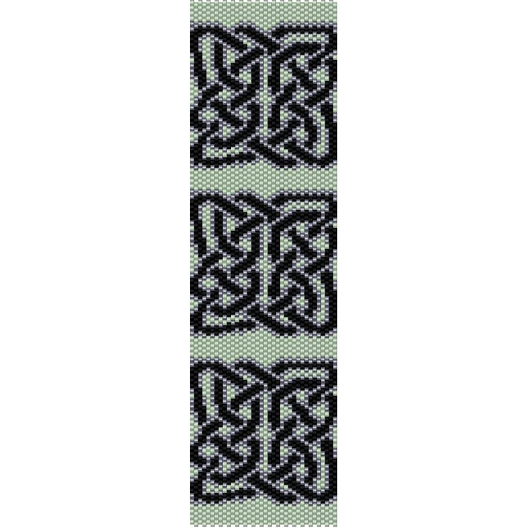 Celtic Knots 8 Peyote Bead Pattern, Bracelet Cuff, Seed Beading Pattern ...