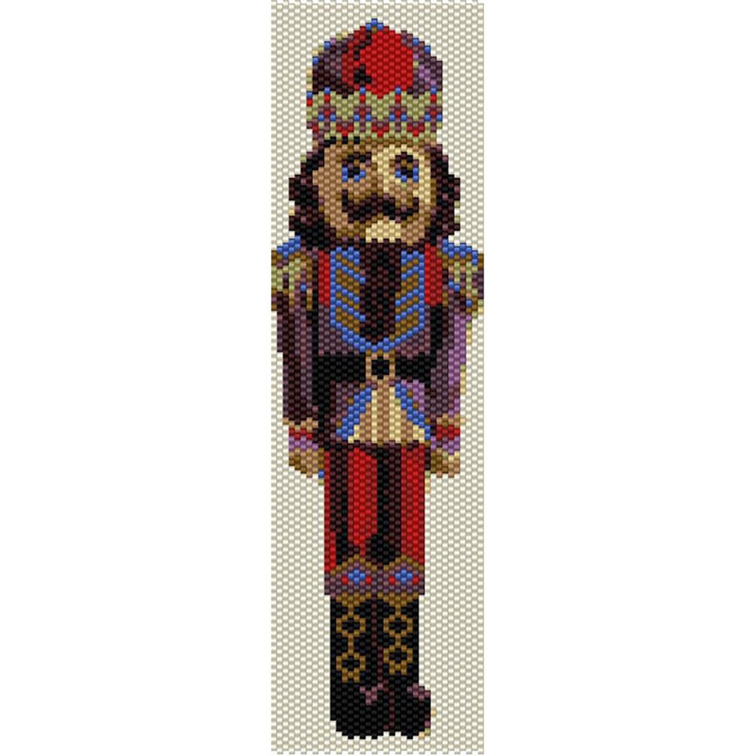 Nutcracker Peyote Bead Pattern, Bracelet Cuff Pattern, Bookmark, Seed ...