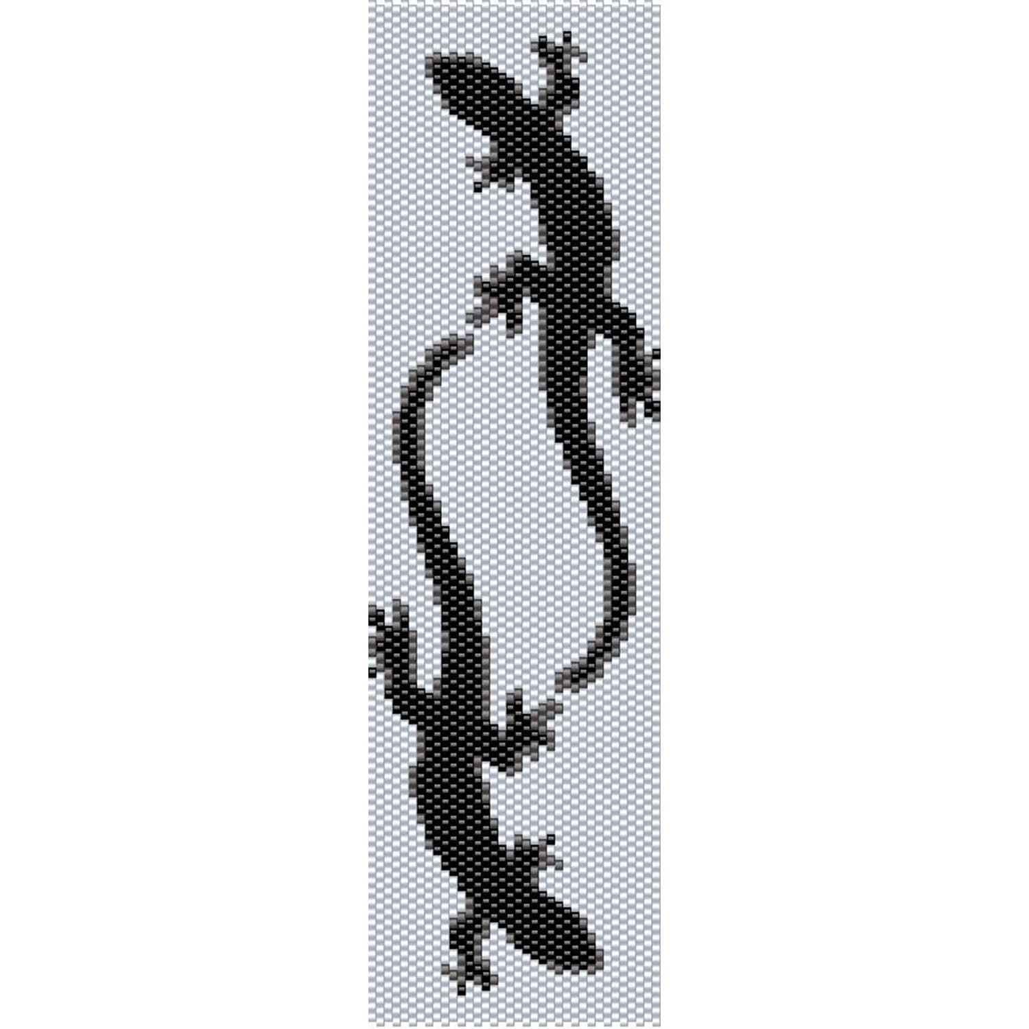 Gecko Peyote Bead Pattern, Bracelet Cuff, Bookmark Pattern, Seed ...