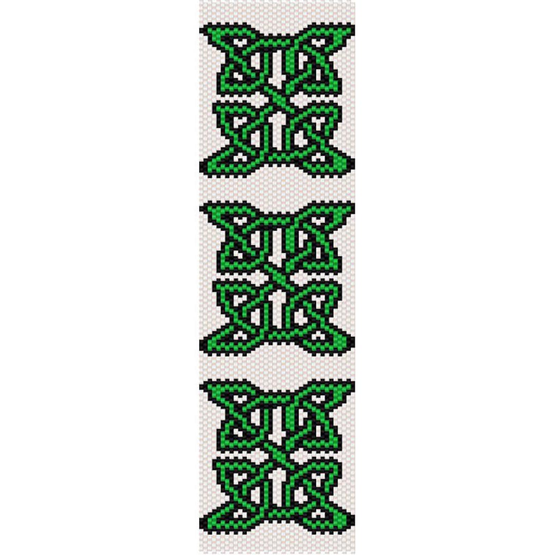 Celtic Knots 2 Peyote Bead Pattern, Bracelet Cuff, Seed Beading Pattern ...