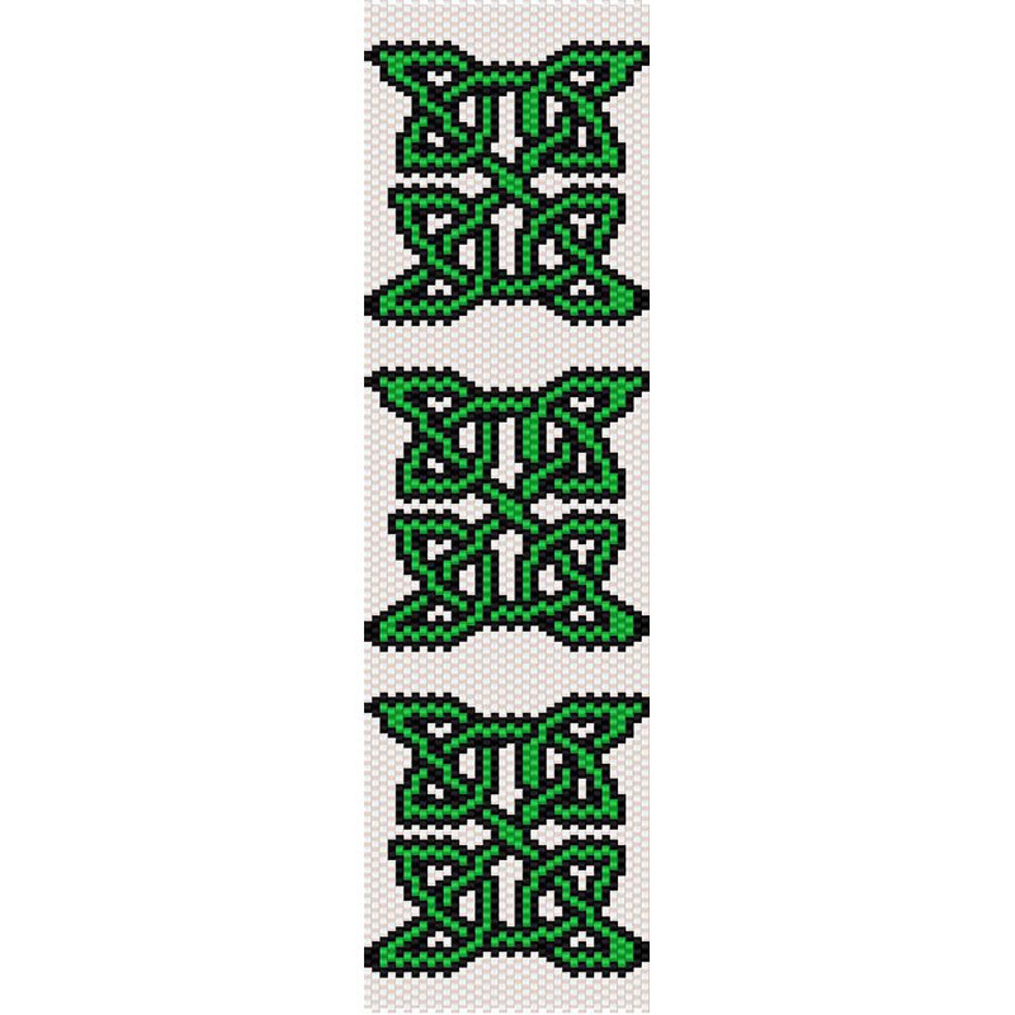 Celtic Knots 2 Peyote Bead Pattern Bracelet Cuff Seed - Etsy