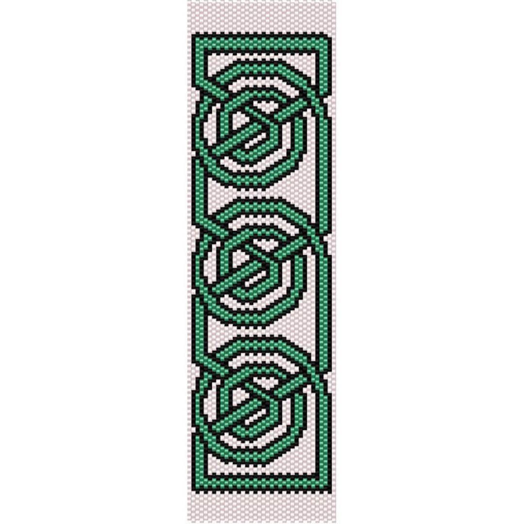 Celtic Knots 7 Peyote Bead Pattern, Bracelet Cuff, Seed Beading Pattern ...