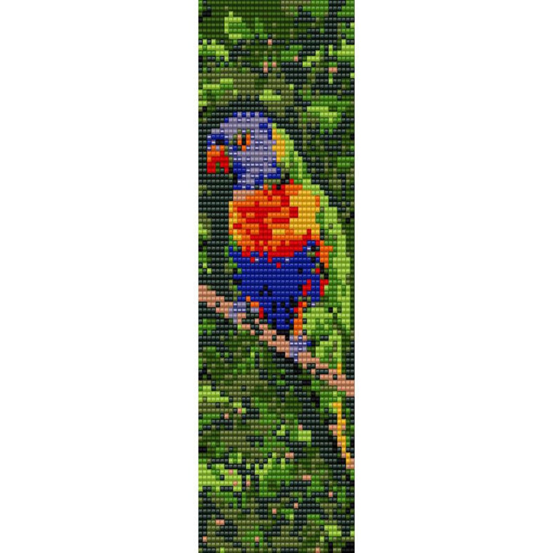 Lorikeet 3 Bird Loom Bead Pattern, Bracelet Pattern, Bookmark Pattern ...